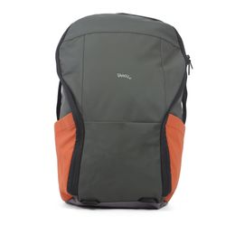 Laptoprucksack vargu "TEMS 1", Gr. B/H/T: 26cm x 44cm x 14cm, onesize, olive, orange, Polyethylen, Rucksäcke, mit recyceltem PET