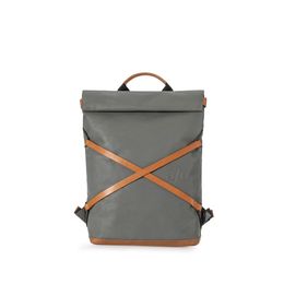 Aunts & Uncles Notebook-Rucksack AUNTS & UNCLES "Rucksack Yokohama", Kinder, Gr. B/H/T: 10cm x 40cm x 28cm onesize, gravity grau, Baumwolle, Canvas, Taschen