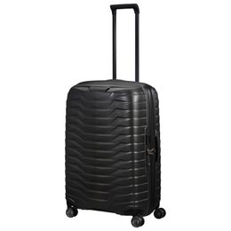 Hartschalen-Trolley Samsonite "PROXIS, verschiedene Größen und Farben", Gr. B/H/T: 48cm x 69cm x 29cm 75 l, schwarz (matt graphite), Polypropylen, unifarben, festlich, Koffer, Trolley Reisegepäck Hartschalenkoffer Reisekoffer TSA-Zahlenschloss