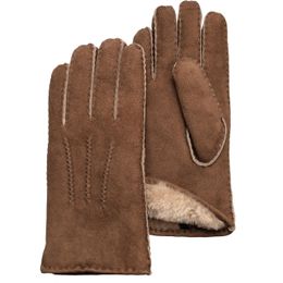 Pearlwood Damen Lederhandschuhetobacco, Gr. 9,5, unifarben, Schafsleder, Handschuhe
