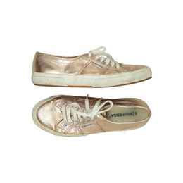 Superga Sneaker Damen Gr&ouml;&szlig;e 42 Second Hand gold