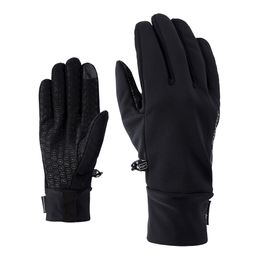Multisporthandschuhe Ziener "IVIDURO-Z TOUCH unisex", Damen, Gr. 10.5, schwarz, Materialmix, Handschuhe