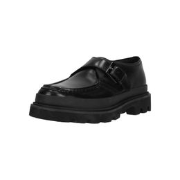 Mokassin Clarks "Badell Monk", Herren, Gr. 44, schwarz, Leder, Schuhe Mokassin, mit super-chunky EXTRALIGHT-Sohle