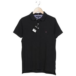 Tommy Hilfiger Poloshirt Herren Größe M Second Hand schwarz
