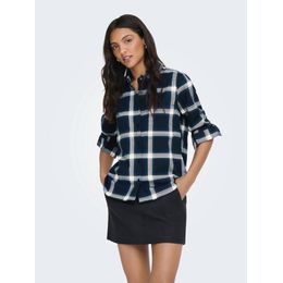 Only Bluse 'ONLWren' Damen Gr&ouml;&szlig;e S marine / nachtblau / tanne / wei&szlig;