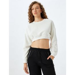 KOTON Sweatshirt Damen Größe L weiß