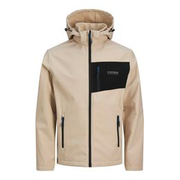 Jack & Jones JACK & JONES Funktionsjacke Herren Gr&ouml;&szlig;e XXL beige / grau / schwarz