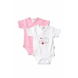 Liliput Romper/Bodysuit 'Elefant mit Eis' kids Pink, White size 50/56