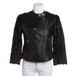 Dolce & Gabbana DOLCE & GABBANA Lederjacke / Ledermantel Damen Größe XS Second Hand schwarz