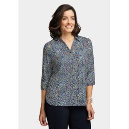 GOLDNER Bluse Damen Gr&ouml;&szlig;e S/M hellblau / mischfarben