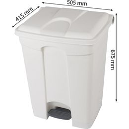 Probbax Treteimer, Volumen 70 l, BxHxT 505 x 675 x 415 mm, wei&szlig;
