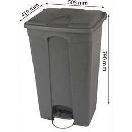 Probbax Treteimer, Volumen 90 l, BxHxT 505 x 790 x 410 mm, grau
