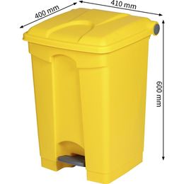 Probbax Treteimer, Volumen 45 l, BxHxT 410 x 600 x 400 mm, gelb