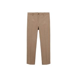 Mango Man Pleated Pants 'Bologna' male Beige, Brown size 46