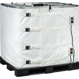 IBC-Heizmantel, Lebensmittel und Pharmazeutika, max. 90 &deg;C, 2 x 1000 W, f&uuml;r 1000-l-IBC kaiserkraft
