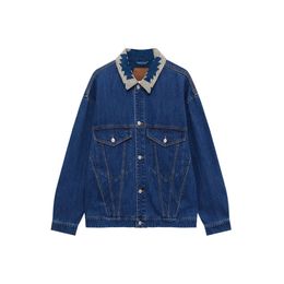 Pull&Bear Pull&Bear Jacke Herren Größe M beige / blue denim