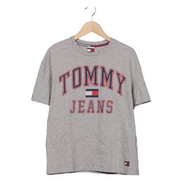 Tommy Jeans T-Shirt Damen Gr&ouml;&szlig;e L Second Hand grau