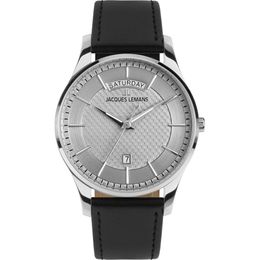 Jacques Lemans Analoguhr Herren Gr&ouml;&szlig;e One Size schwarz / silber