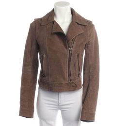 Windsor Lederjacke / Ledermantel Damen Gr&ouml;&szlig;e S Second Hand braun