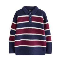 next Pullover Jungen Gr&ouml;&szlig;e 110 navy / dunkelrot / wei&szlig;