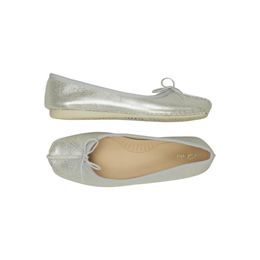 Clarks Ballerina Damen Größe 39 Second Hand silber