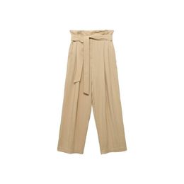 Mango Hose 'Paper' Damen Größe 34 beige