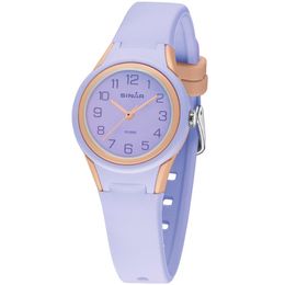 SINAR Uhr M&auml;dchen Gr&ouml;&szlig;e One Size lavendel / hellorange