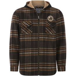 Jan Vanderstorm Jacke 'Faape' Herren Gr&ouml;&szlig;e 6XL braun / dunkelbraun / wei&szlig;
