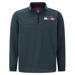 Jan Vanderstorm Fleece-Sweatshirt 'Sietse' Herren Gr&ouml;&szlig;e 7XL petrol