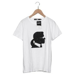 K by KARL LAGERFELD Karl Lagerfeld T-Shirt Damen Gr&ouml;&szlig;e L Second Hand wei&szlig;