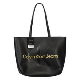 Calvin Klein Jeans Handtasche gross Damen Größe One Size Second Hand schwarz