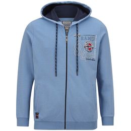 Jan Vanderstorm Sweatjacke ' Holvast ' Herren Gr&ouml;&szlig;e 4XL blau