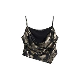 Desigual Top Damen Gr&ouml;&szlig;e XL bronze / schwarz