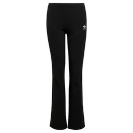 adidas originals Hose 'Ribbed Flared Pants' Mädchen Größe 134 schwarz / weiß