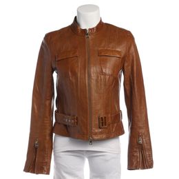 Marc Cain Lederjacke / Ledermantel Damen Gr&ouml;&szlig;e S Second Hand braun