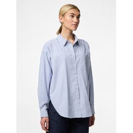 Pieces Bluse 'FEMME' Damen Gr&ouml;&szlig;e S blau / wei&szlig;
