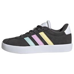 adidas Sportswear Sneaker 'VL Court 3.0' Jungen Größe 35.5 pastellgelb / pastellpink / schwarz / weiß