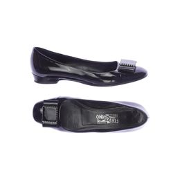 Salvatore Ferragamo Ballerina Damen Größe 39.5 Second Hand schwarz