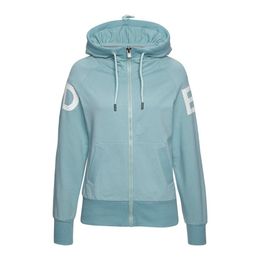 ELBSAND Sweatjacke Damen Größe L hellblau / weiß