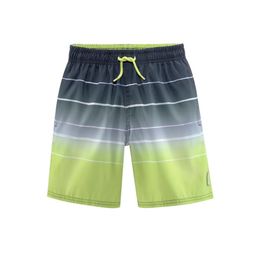 Bench Badeshorts Jungen Größe 110/116 anthrazit / grün / weiß