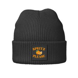Neverless Beanie 'Spritz Please' male Black size Onesize