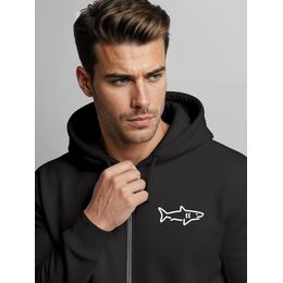 Neverless Sweatjacke 'Shark' Herren Gr&ouml;&szlig;e XXL schwarz