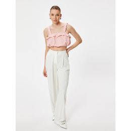 KOTON Top Damen Gr&ouml;&szlig;e S rosa / altrosa / wei&szlig;
