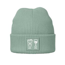 Neverless Beanie 'AM PM' female Green size Onesize