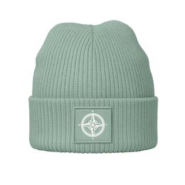 Neverless Beanie 'Kompass' male Green size Onesize
