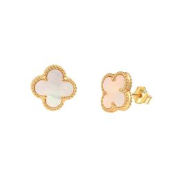 ROUGEMONT Jewellery Ohrringe 'Kleeblatt Gl&uuml;cksbringer Ohrstecker 925 Sterling Silber' Damen Gr&ouml;&szlig;e One Size rosegold