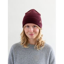 KOPYTO Mütze 'GAZELLE Leichte Wollmütze 100% Merinowolle RWS Unisex' Damen Größe 54/64 bordeaux