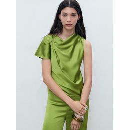 Mango Bluse 'Sati-A' Damen Größe L grasgrün