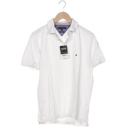 Tommy Hilfiger Poloshirt Herren Größe L Second Hand weiß