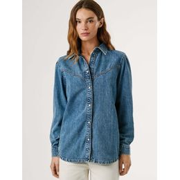 Pepe Jeans Bluse 'ODILE' Damen Gr&ouml;&szlig;e XL blue denim